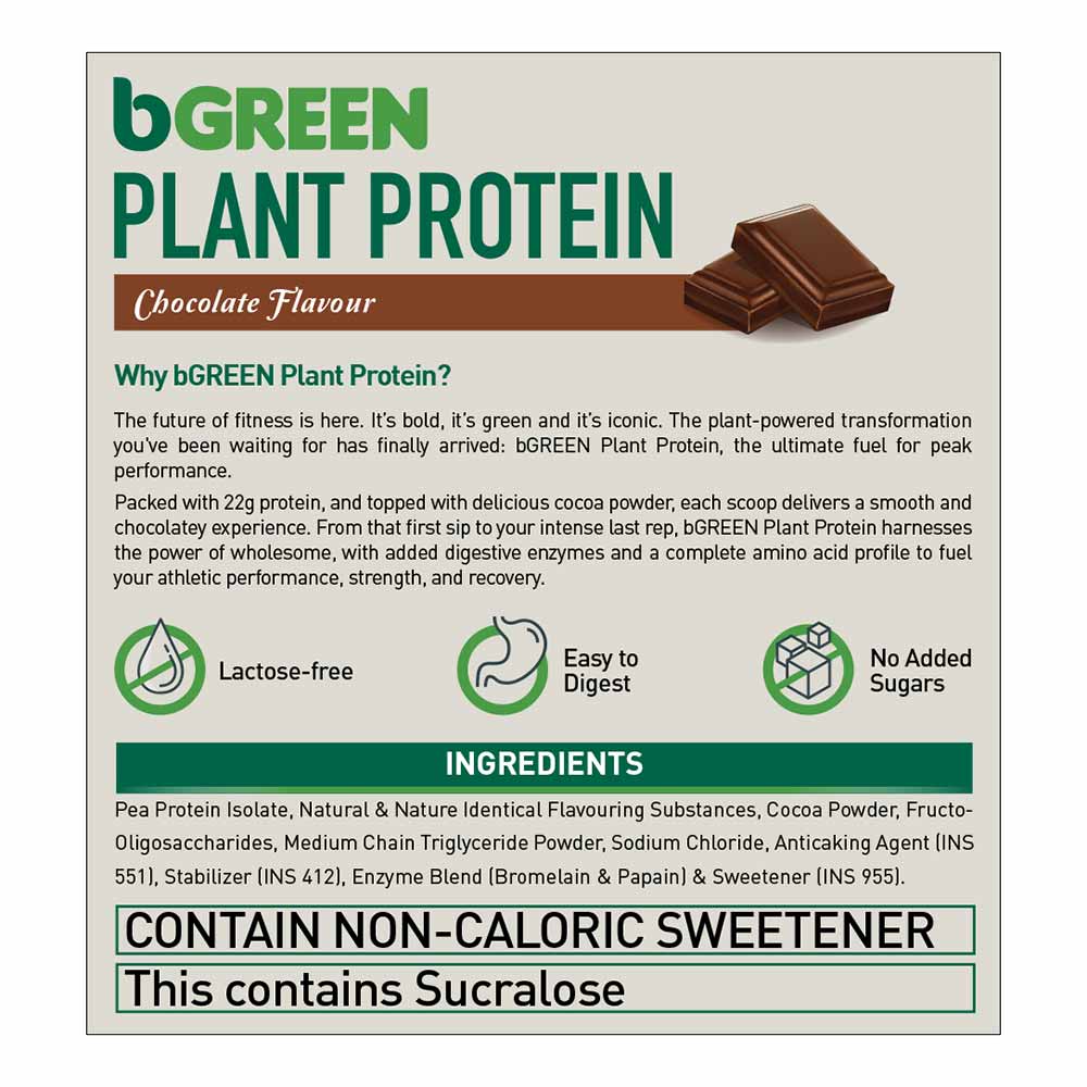 bGREEN Plant Protein (For men & women)