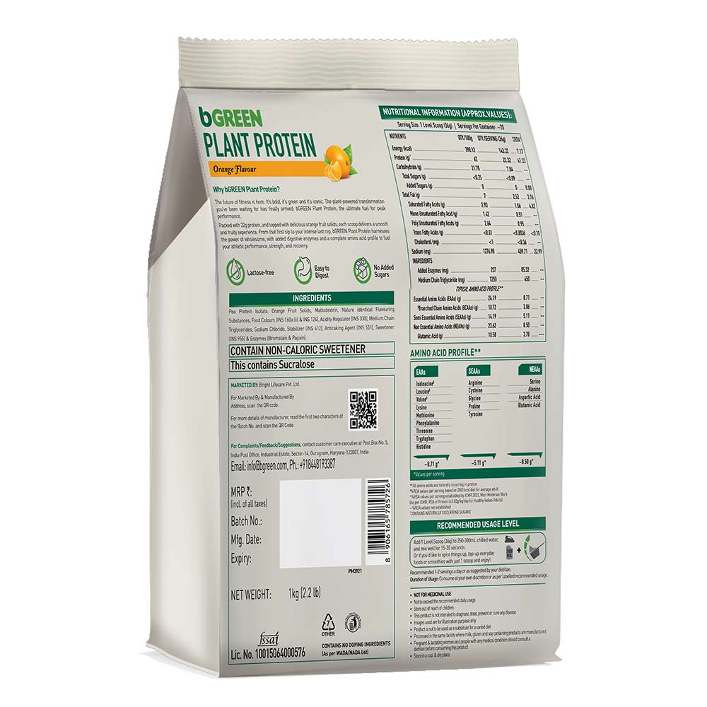 bGREEN Plant Protein (For men & women)