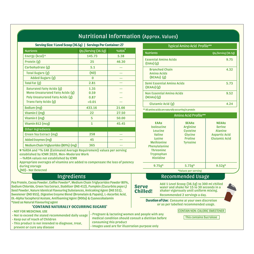 bGREEN 100% VEGAN Plant Protein (For men & women)